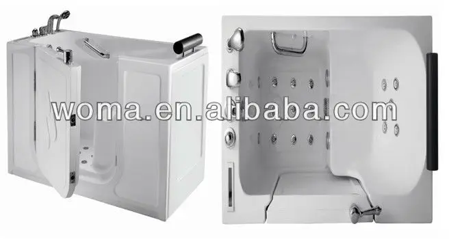 Old Or Disabled People And Handicapped People Walk In Bathtub Big Size ...