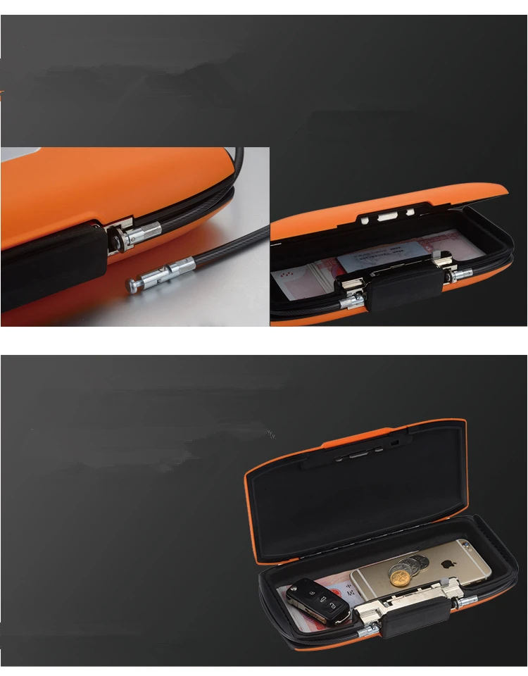 Storage Box Safe Wallet With Combination Lock Set Your Own Combination ...
