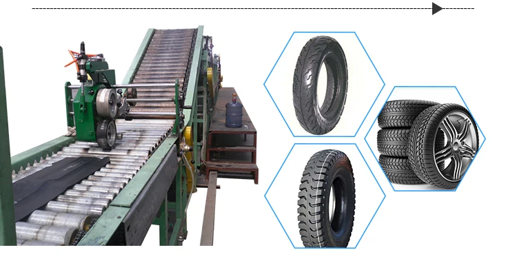 Bicycle Rubber Tyre Tread Cooling Production Line Line - Buy Tyre Tread ...