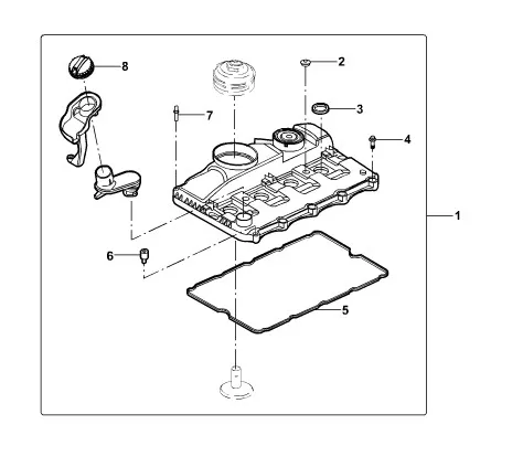 Cubierta De Culata De Árbol De Levas Para Ford Transit Bc1q 6k271 Aa ...