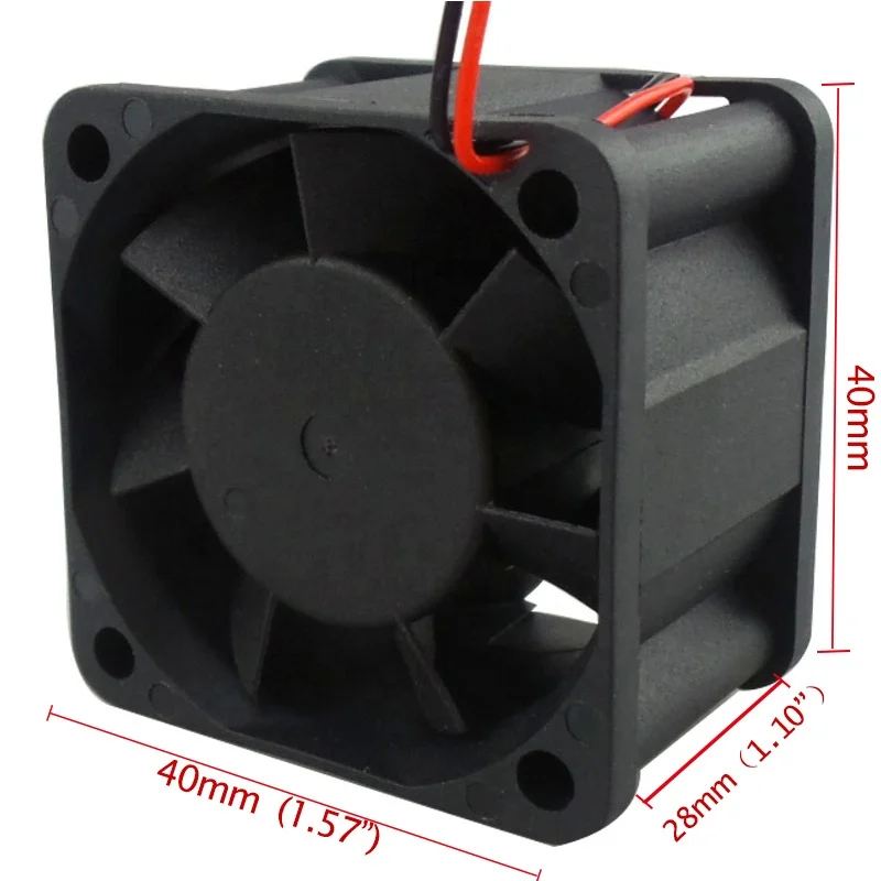 40mm 4028 Dc 12v 24v 40x40x28mm High air Flow Supercharged Power Axial ...