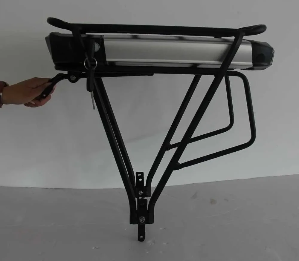 36v 13ah Ebike Battery with Rear Rack & Charger for E-bikes