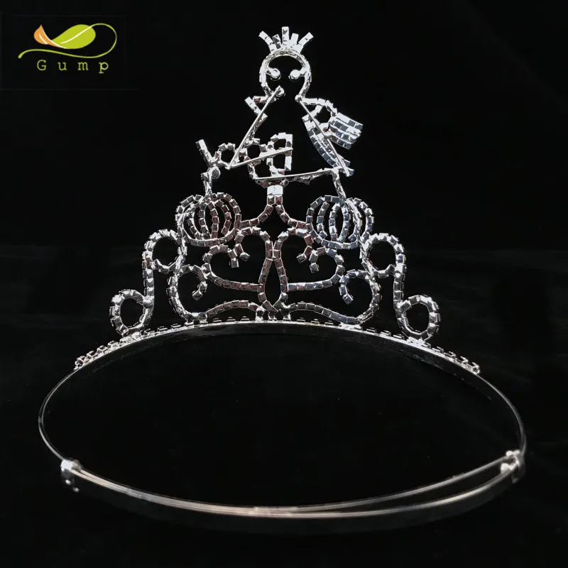 Wholesale Halloween Pageant Crystal Crown Pumpkin Rhinestone Tiara ...