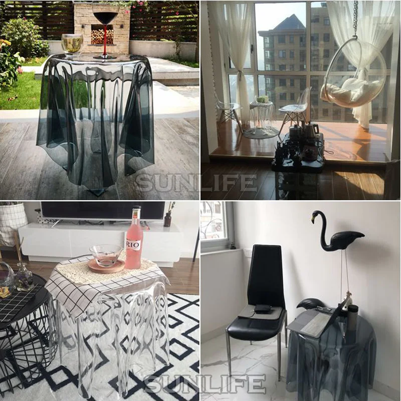 2020 Amazing Illusion Side Table Clear Acrylic Floating Magic Table ...