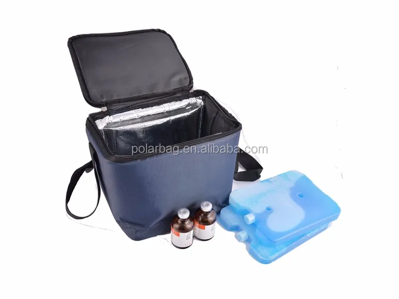 Professional testing laboratory medical transport cooler bag with ice ...
