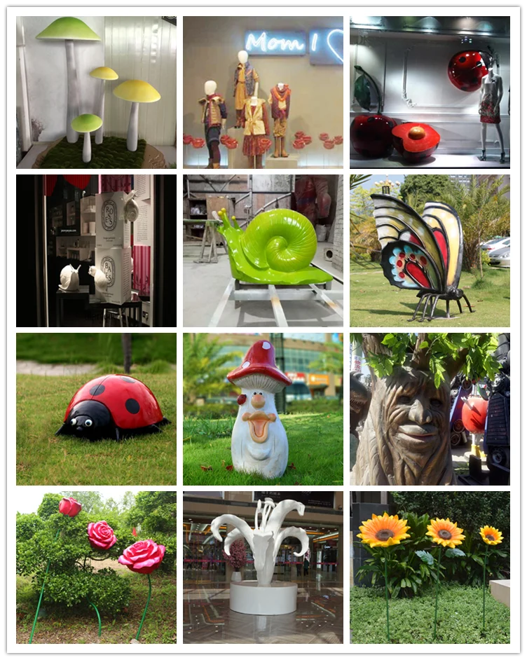 Shop Window Display/ Garden Custom Decorative Fiberglass Mushroom - Buy ...