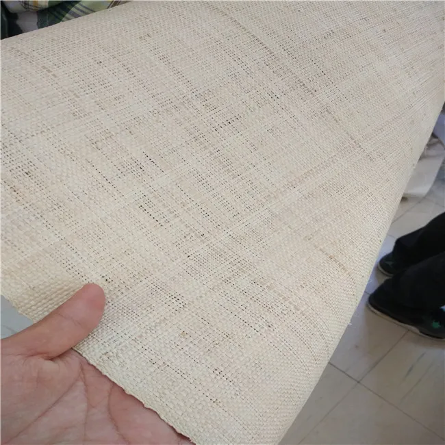 Nature Raffia Cloth for Wallpaper Hand Weaving Raffia Co Envrinment ...