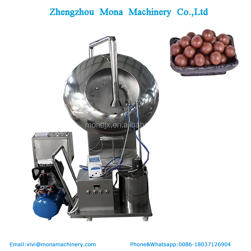 Automatic Chocolate Sugar Coating Machine/chocolate Coating Pan Machine ...