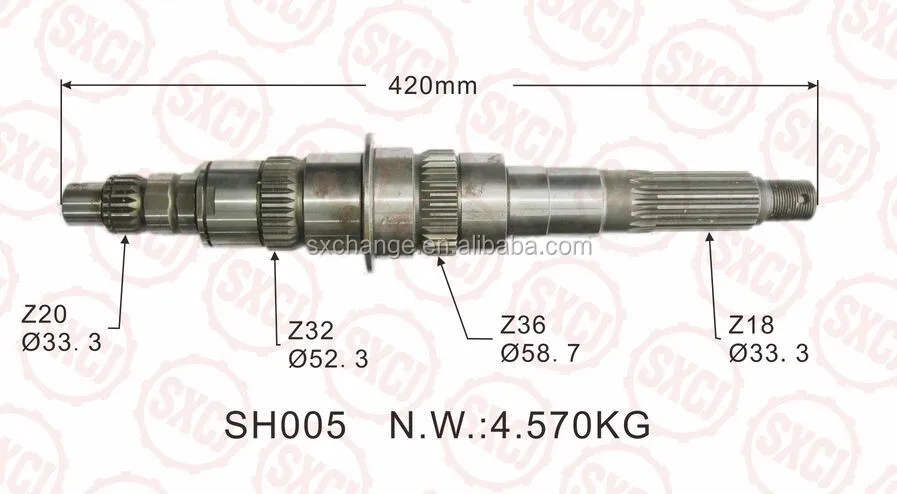 Auto Transmission Part Mitsubishi Fuso Main Shaft Second Shaft Oem No ...