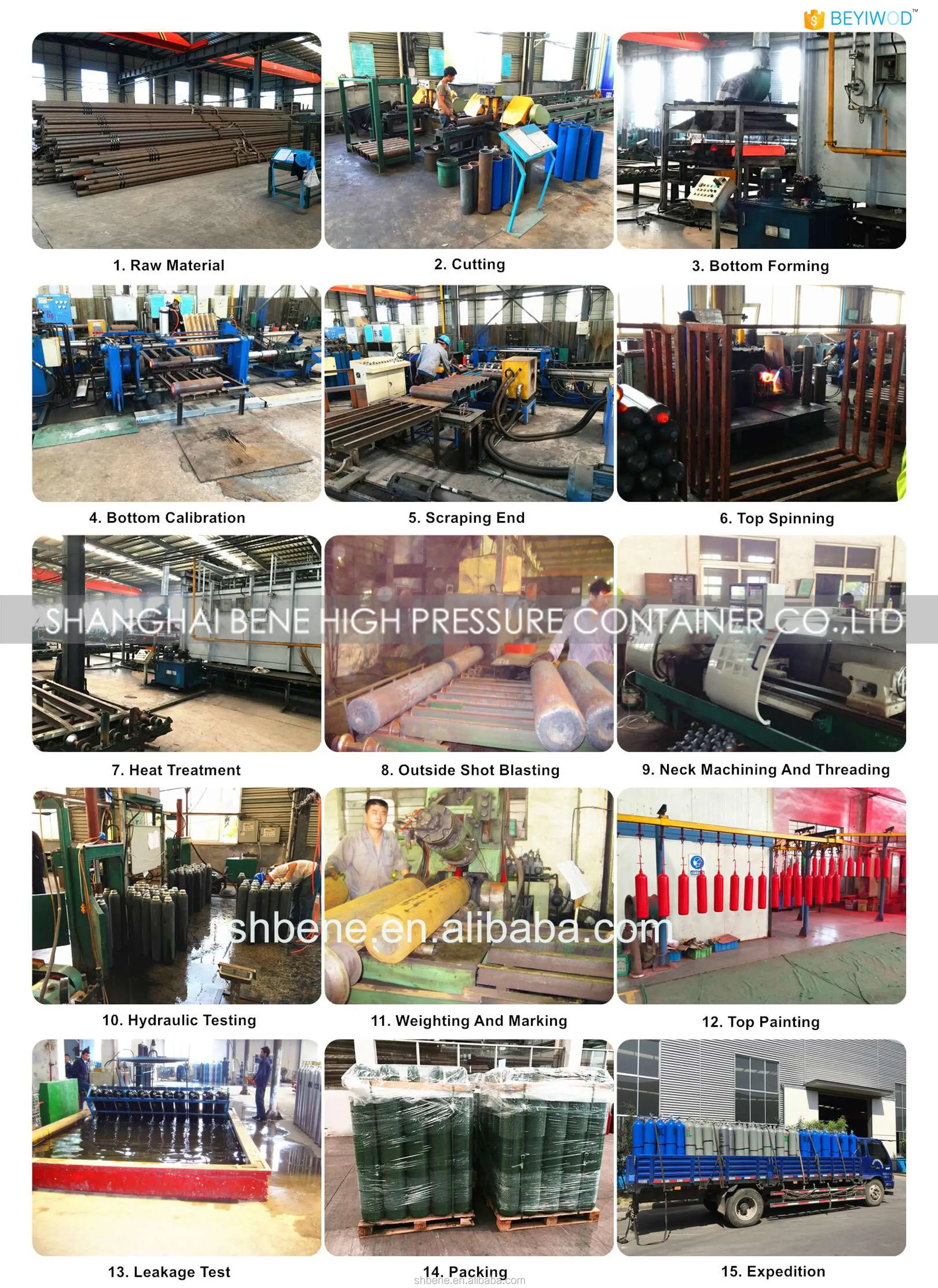 High Pressure Seamless Steel Gas Cylinder Can Fill Oxygen Nitrogen ...