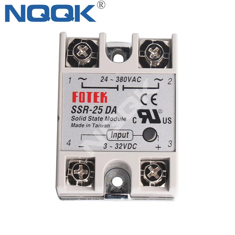 Oem Ssr-25da 25a Dc To Ac Single Phase Direct Current Ssr Solid State Relay - Buy 25a Dc / Ac ...
