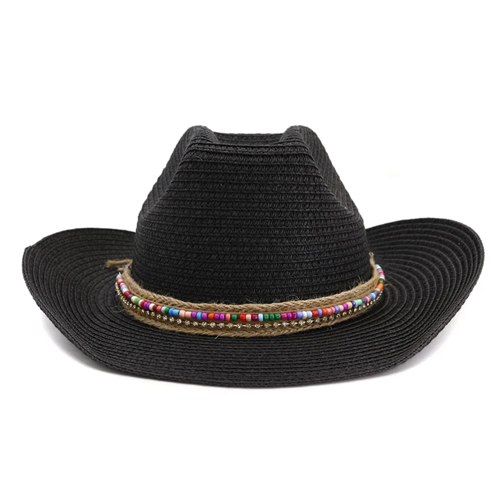 Men Women Paper Straw Cowboy Hat Mexico Sombreros Summer Holiday Beach ...
