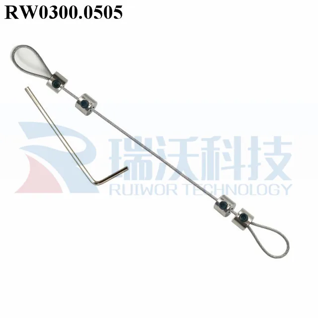 Custom Wire Rope Loop End and Hook End Security Cable Kits Safety Cable ...