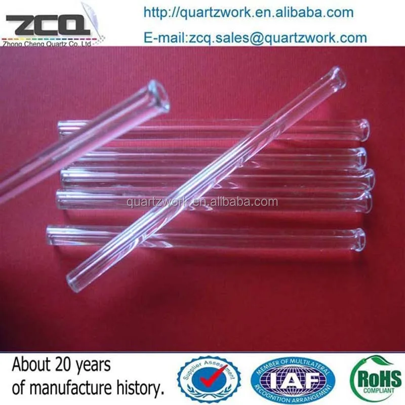Fused Silica Tube Borosilicate Pipe Open End Glass Cylinder - Buy Glass ...