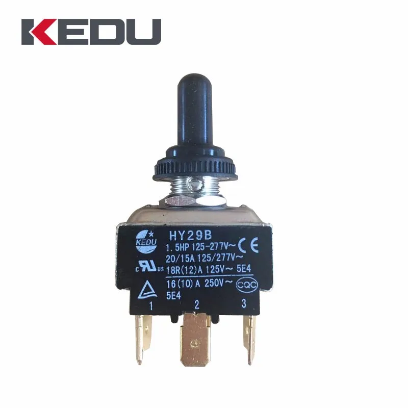 Kedu Hy29b Toggle Switch Dpdt (no)-off-(on) 3 Position Momentary With ...