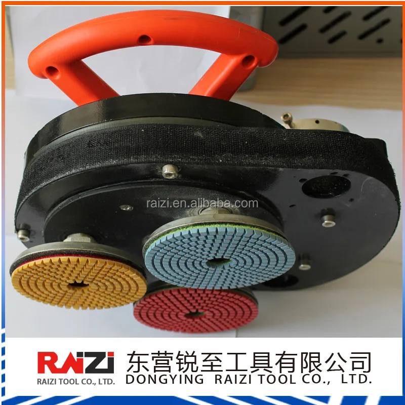 RAIZI 220V 1200W Triple Head Planetary Polisher for Countertops