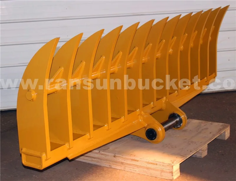 Rsbm Excavator Root Rake Bucket With Teeth - Buy Root Rake,Excavator ...