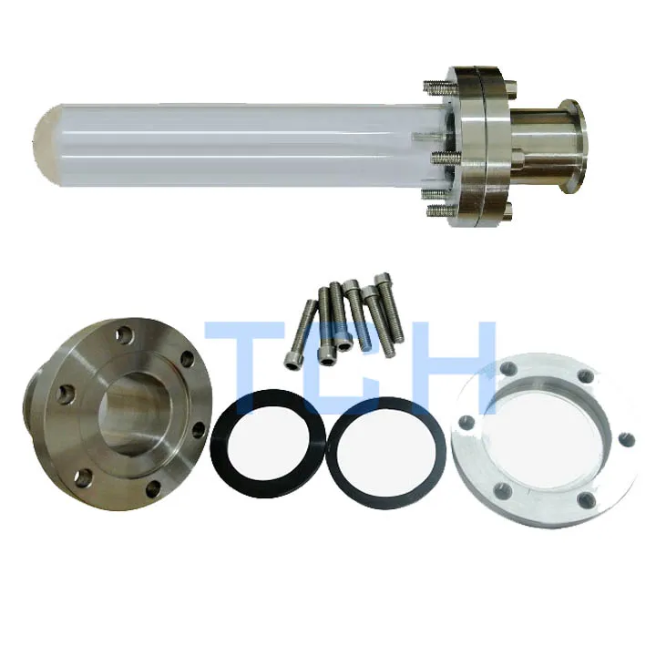 One End Closed Quartz Tube Vacuum Sealing Flange - TCH-CFF-50
