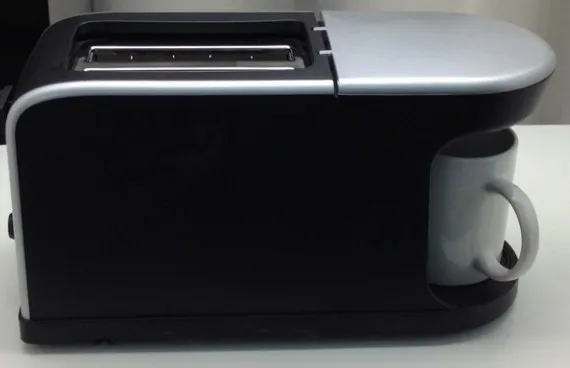 Automatic Toaster and Coffee Maker Combo for the Breakfast