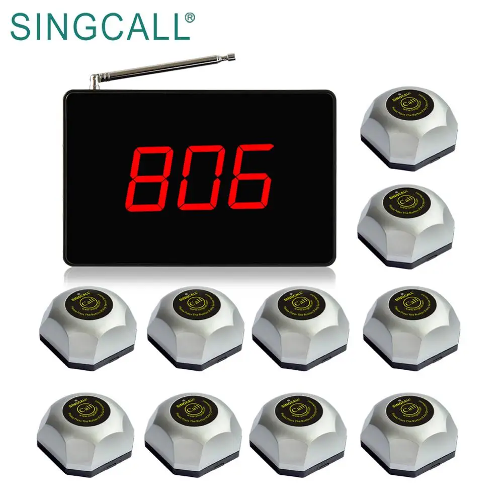 Singcall Stable And Easy Use Wireless Restaurant Buzzer Caller - Buy ...