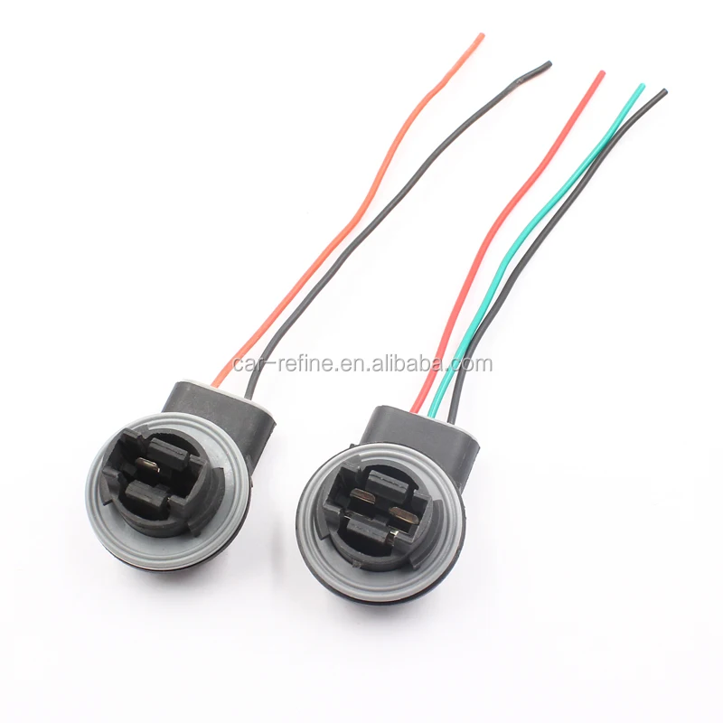 Carrefine 3156 3157 LED Bulb Socket Harness Plug Connector
