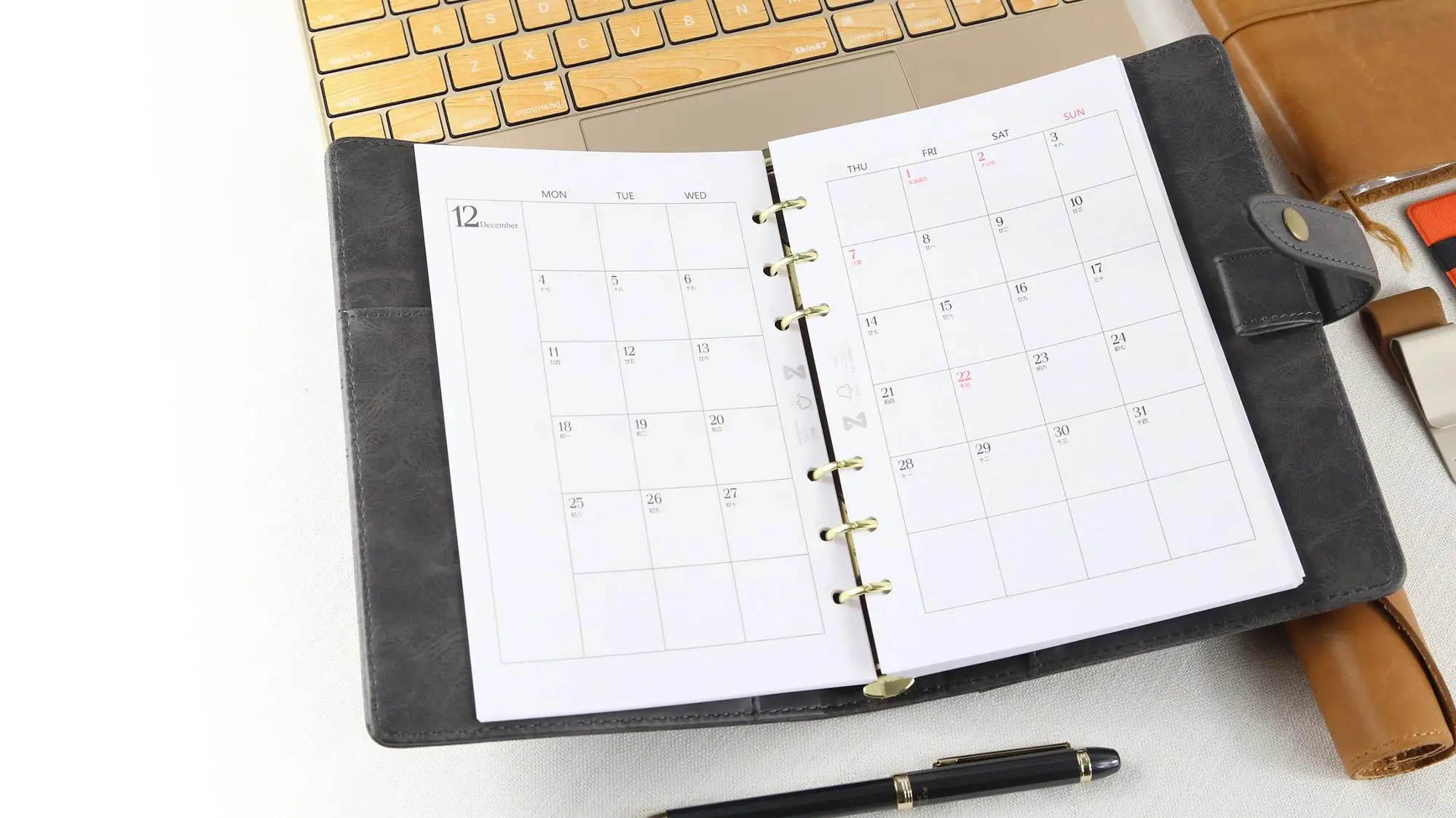 Custom Yearly Daily 6 Ring Binder Organize Agenda Planner - Buy Daily ...