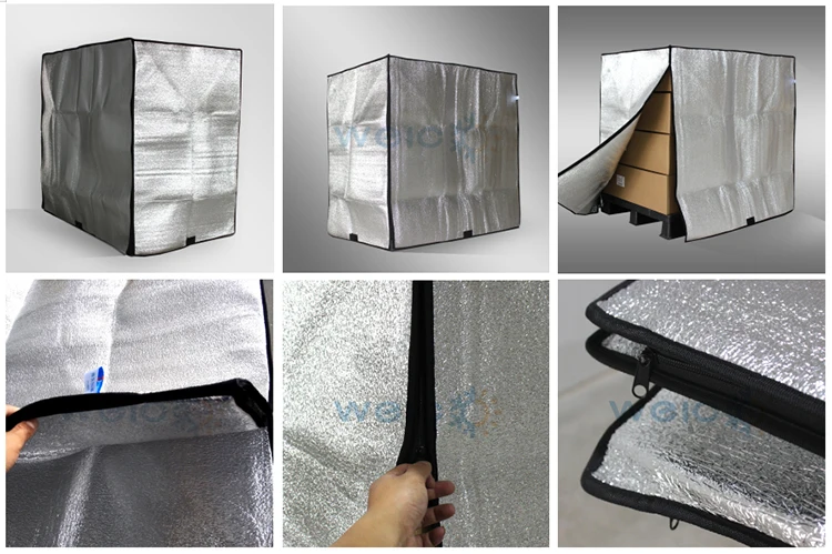 Aluminum Foil Thermal Insulation Pallet Cover Cold Shipping Packaging ...