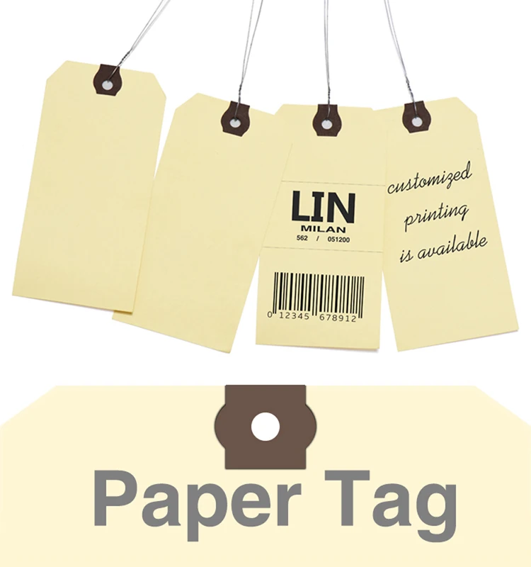 Wholesale Custom Printing Paper Shipping Tags With Wires - Buy Shipping ...