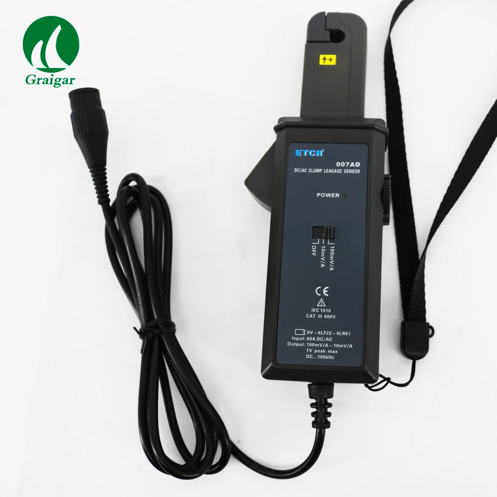 Etcr007ad Ac/dc Clamp Leakage Current Sensor Clamp Leakage Tester 0ma ...