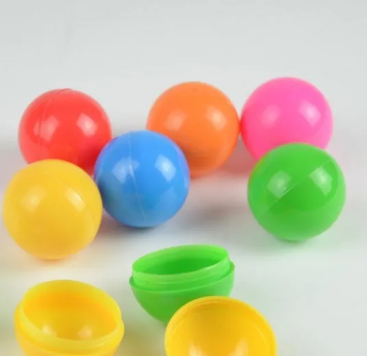 Wholesale 30mm 40mm 50mm Colorful Open Plastic Balls