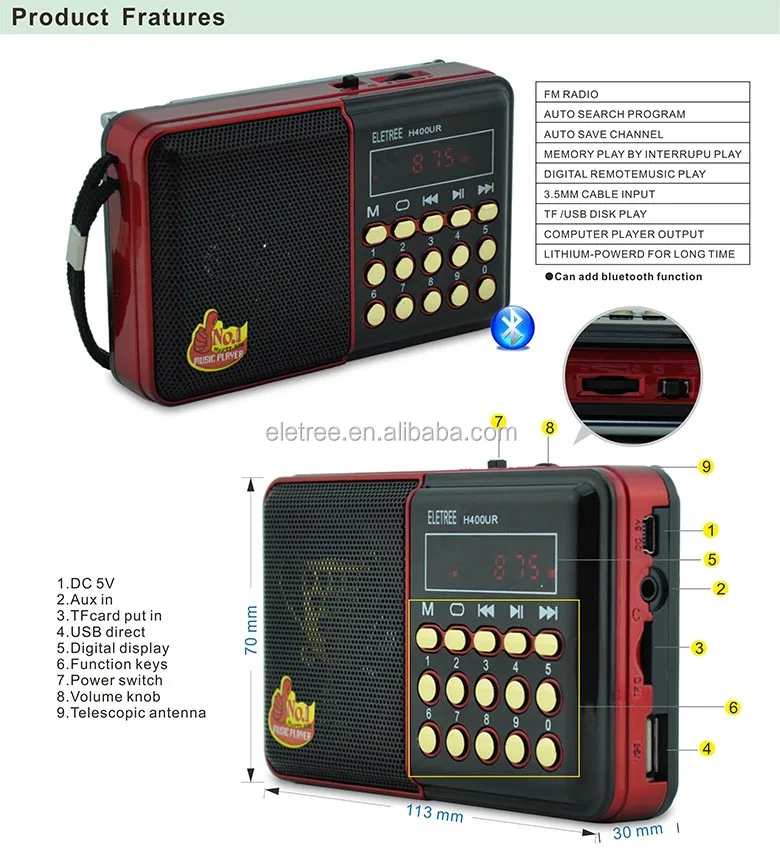 El-h400ur China Wholesale Joc Radio With Digital Display - Buy Joc ...