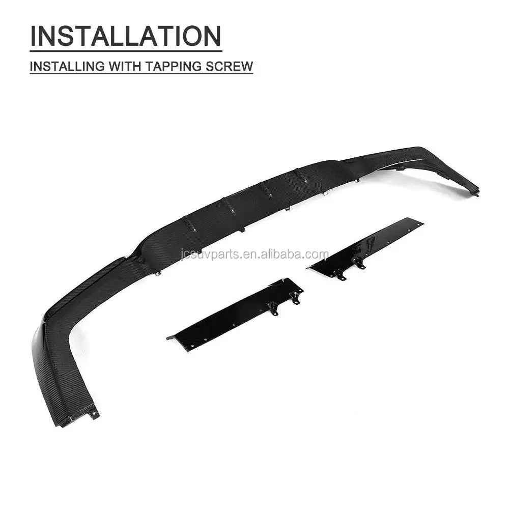 W222 Carbon Rear Bumper Lip Diffuser for Mercedes-Benz S Class AMG S63 ...
