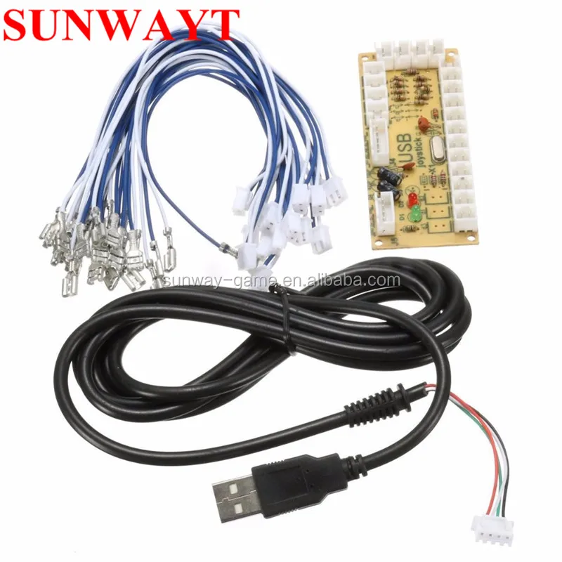 1player Diy Arcade Zero Delay Usb Encoder To Pc Joystick And Button For ...
