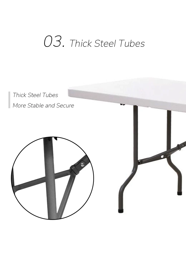 Light-weight Portable Multipurpose 8ft High-density Plastic Powder ...