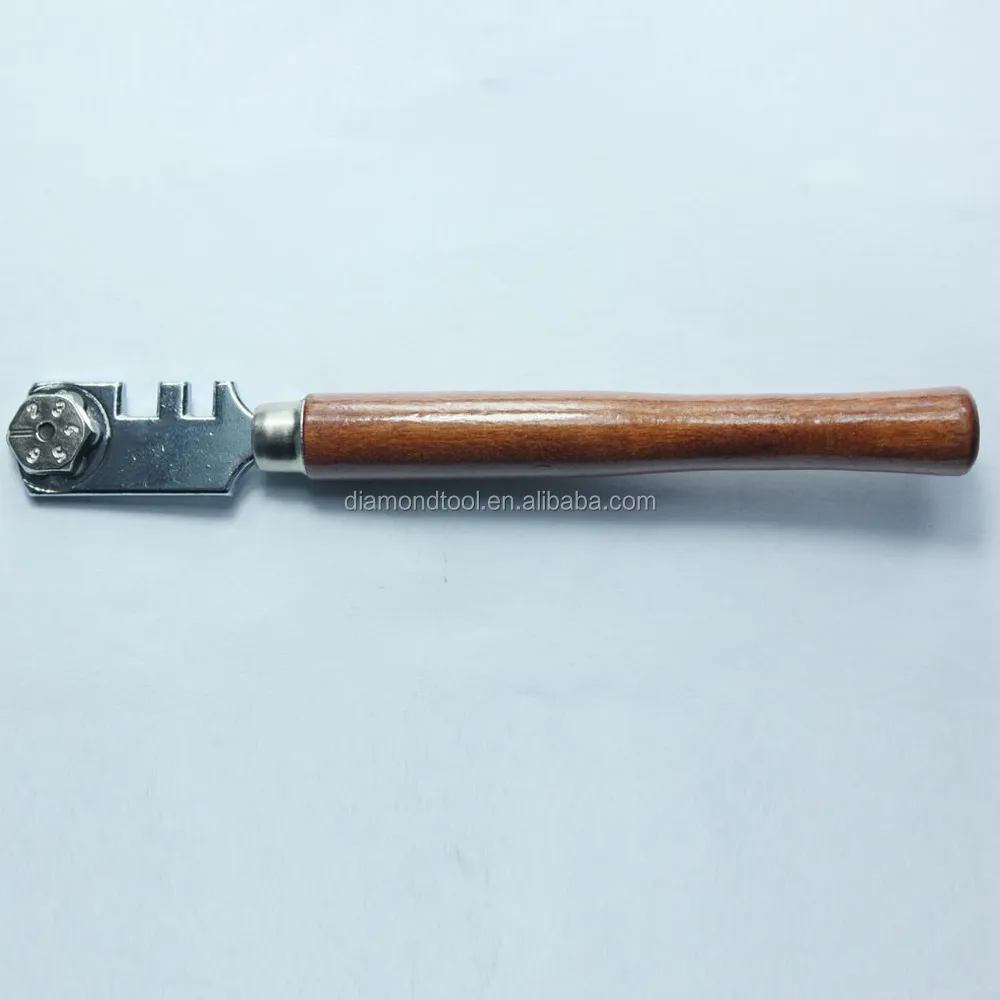 German Carbide Glass Cutter/glass Cutting Tools/high Quality Wooden Handle Six Wheels To-yo ...