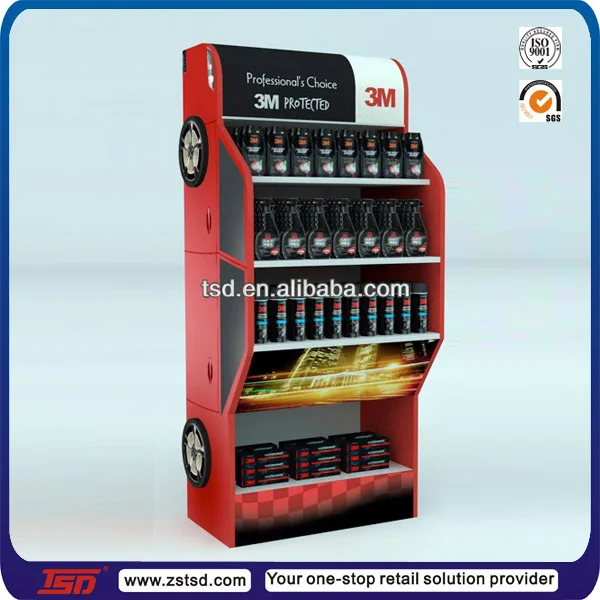 Custom Floor Standing Metal Auto Engine Motor Lubricating Oil Display ...