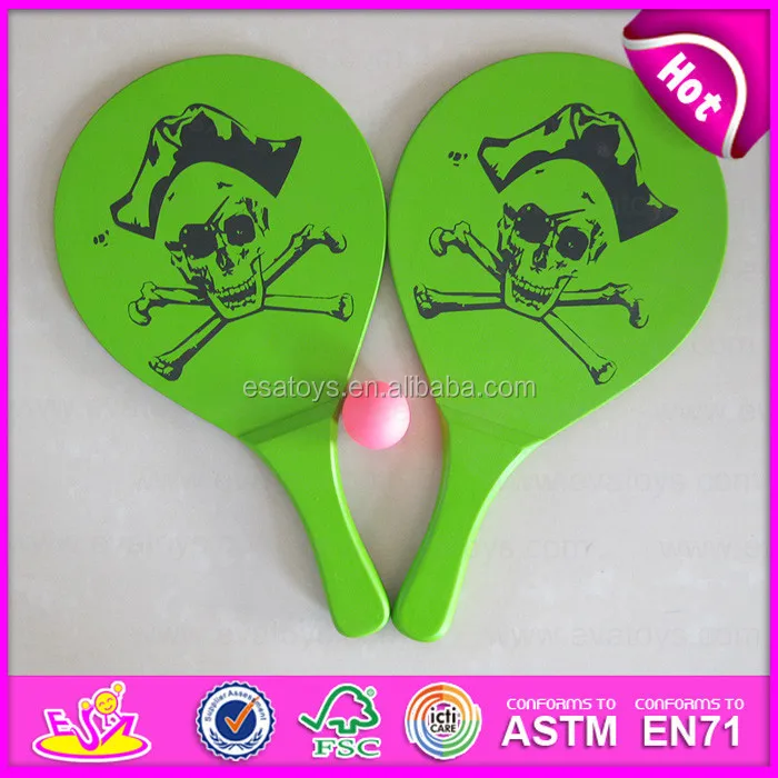 1 New Arrival Wooden Beach Ball Racket Set,Popular Kid Wooden Beach ...