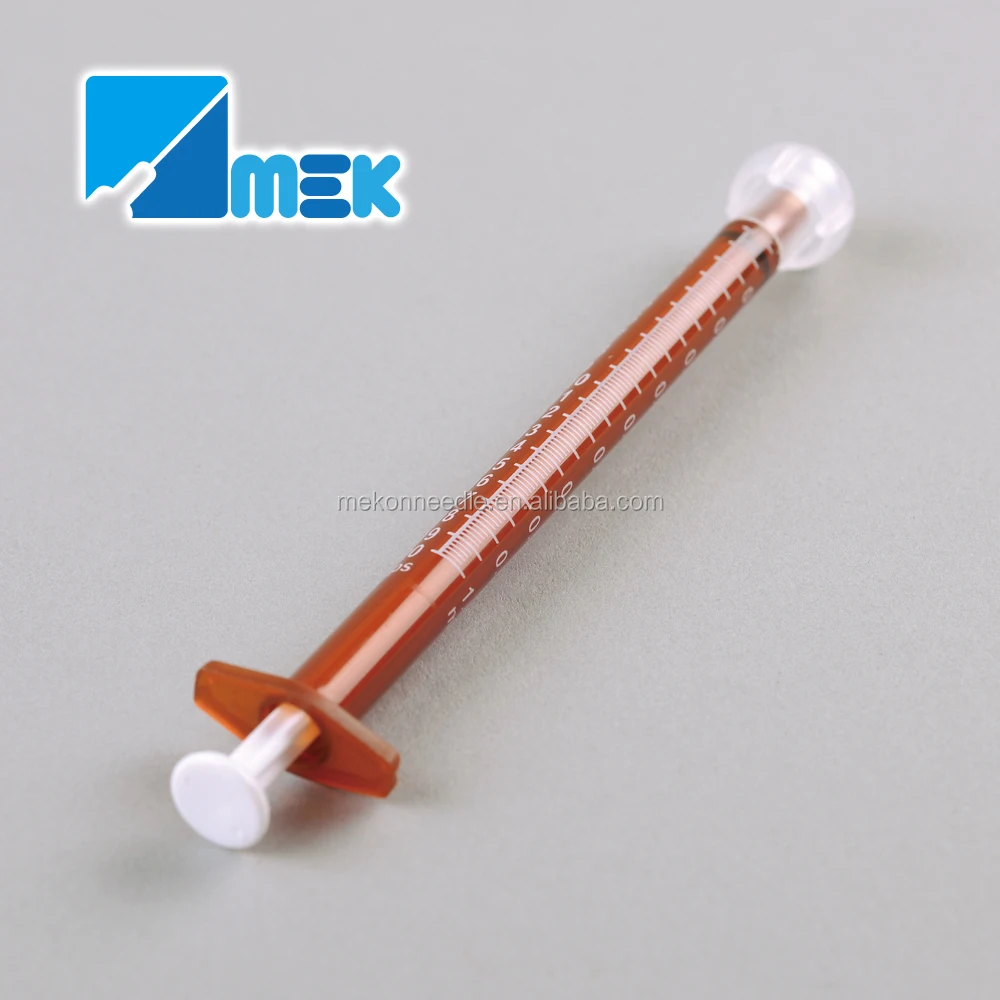 Disposable Light Proof Amber Oral Syringe 1ml 3ml 5 Ml 10ml 20ml With ...