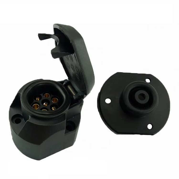 13 Pin +1 Light Plug Trailer Connector Socket Round Adapter 12V Towbar ...