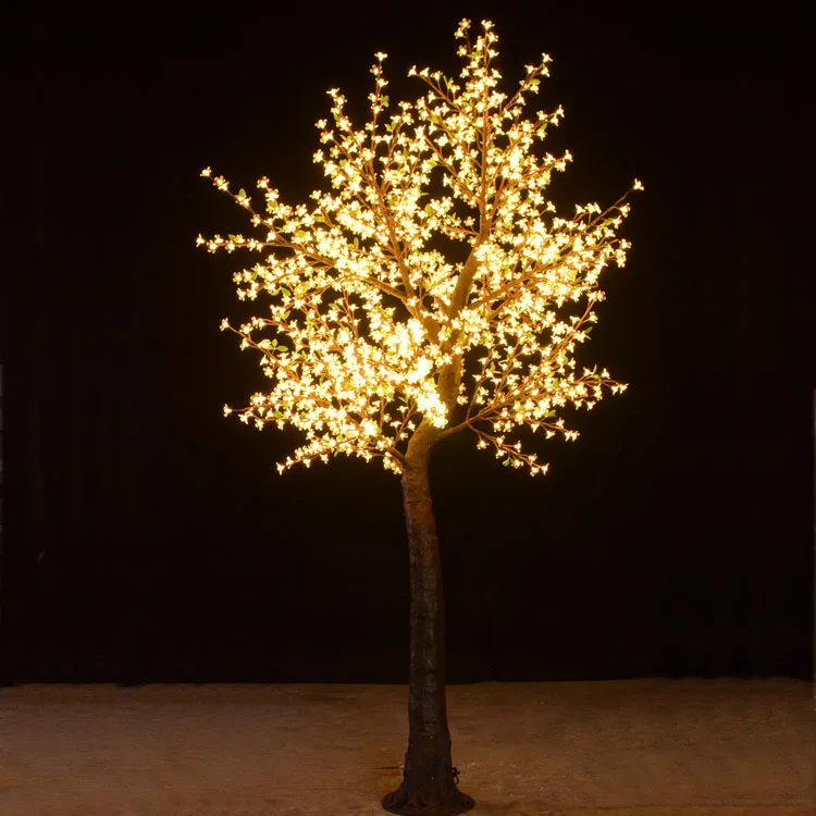 Decorative Cherry Blossom Trees with LED Lights - 10ft Remote Control