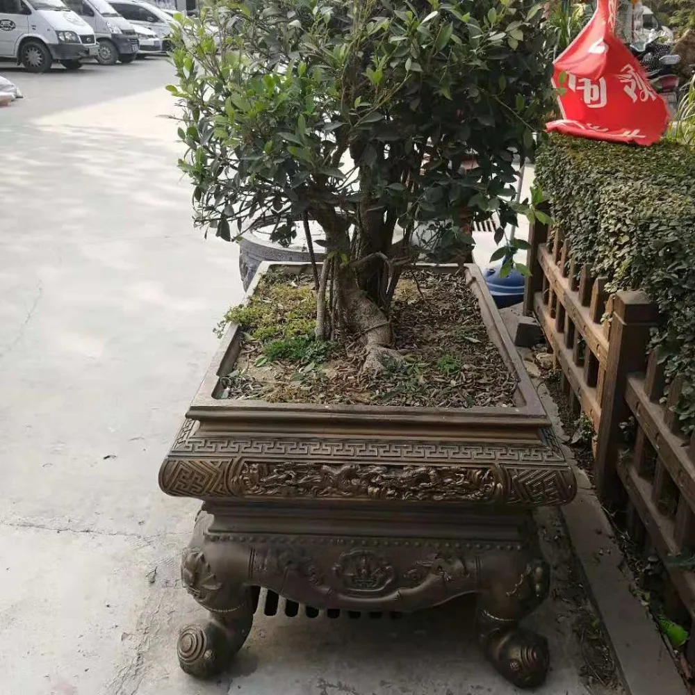 Exquisite Ornamental Chinese Style Antique Precast Concrete Pot Plant ...