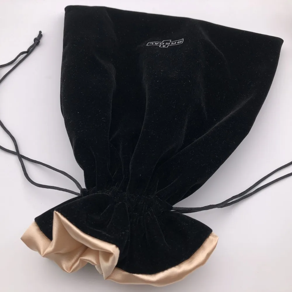 Large Velvet Drawstring Dust Bag With Satin Lining - Buy Velvet ...