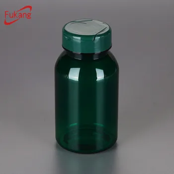 150ml Empty Vitamin Supplement Bottles Plastic With Double Caps.150cc Plastic Pill Bottles Flat ...
