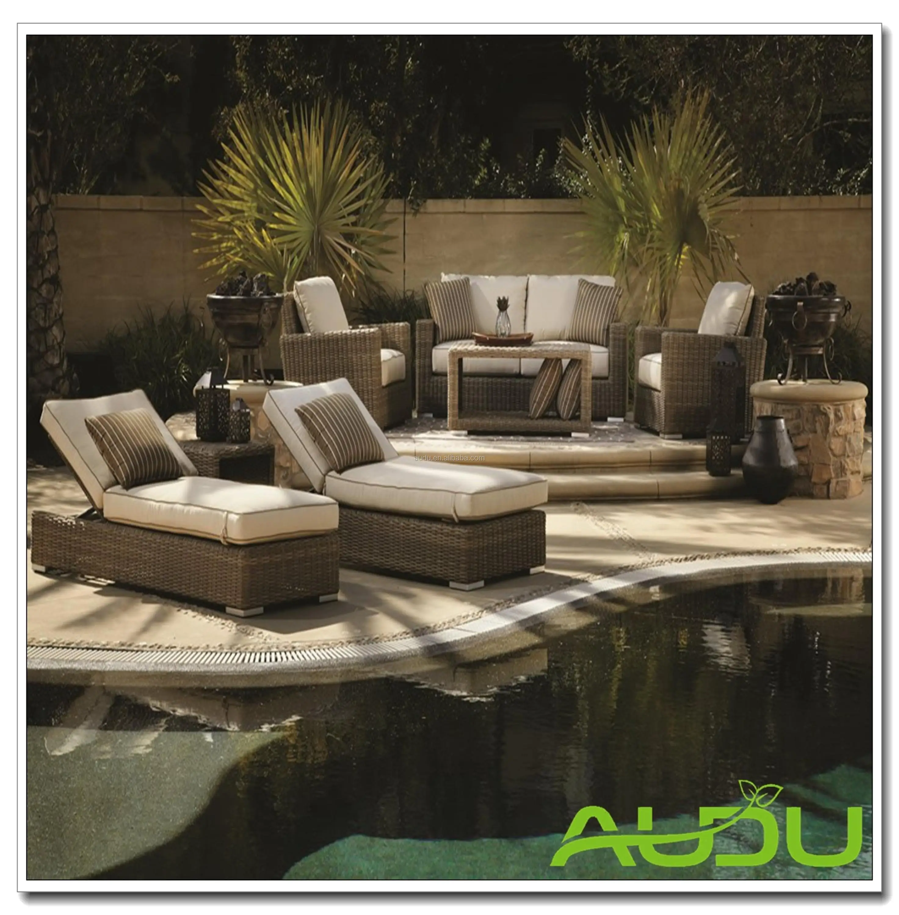 Luxury Outdoor Plastic Beach Sun Lounger Plastic Beach Bed Sun Bed ...