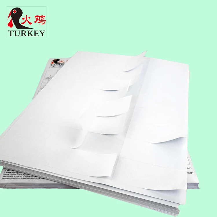 A4 Label Size White MATTE Self Adhesive Sticker Paper