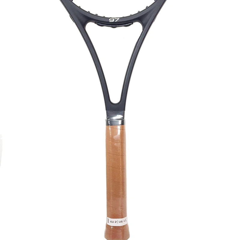 Powerti PS97 Black Tennis Racket - Federer Style Carbon Fiber
