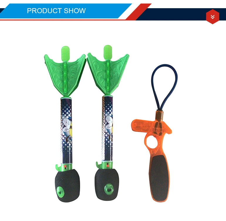 Plastic Sky Missile Game Led Light Flying Arrow Rocket Toy For Kids ...