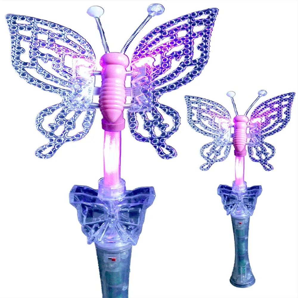 Multicolor Light Up Led Pretty Butterfly Wand Fairy Wand,Magic Wands ...