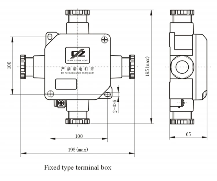 Iecex and ATEX Certified Explosion-Proof IP66 Junction Box