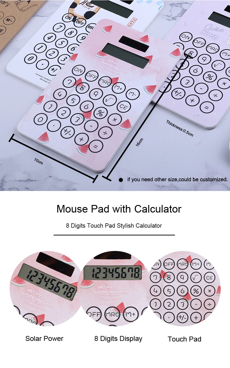 Customized Cartoon Printing Kraft Paper Touch Screen Mouse Pad ...